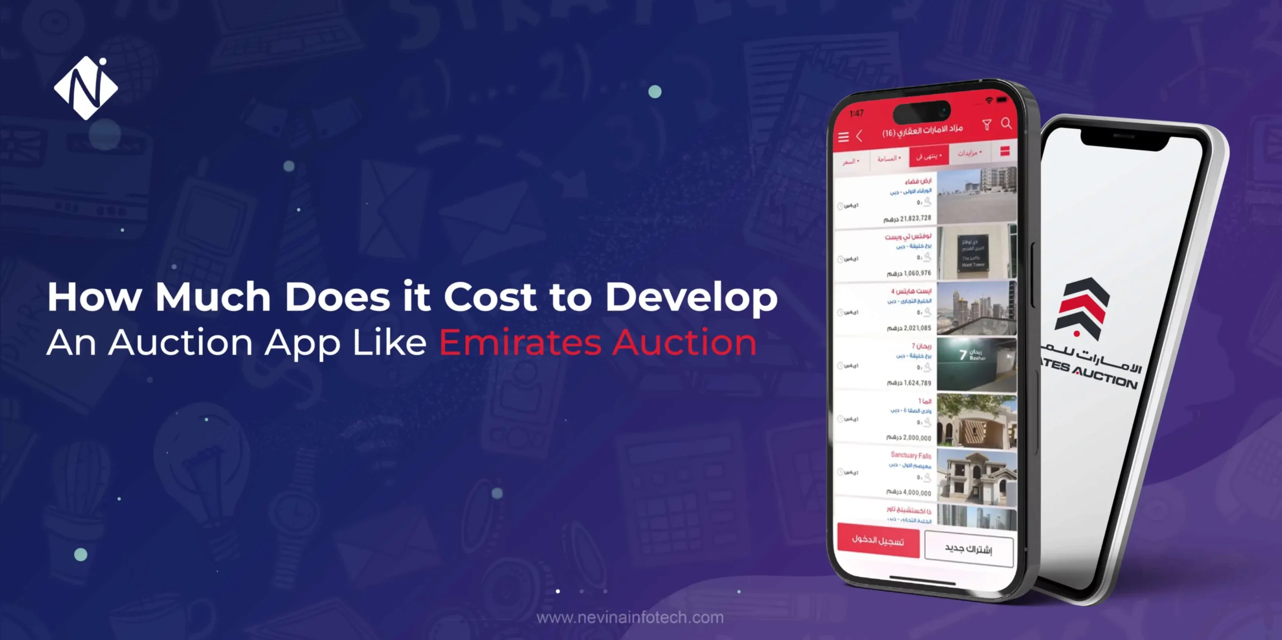 Cost to Develop an Auction App Like Emirates Auction