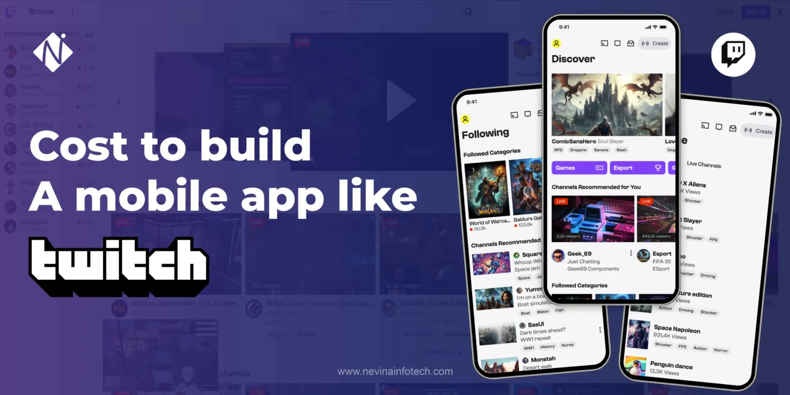 How to Develop Live Streaming App like Twitch: Cost, Features